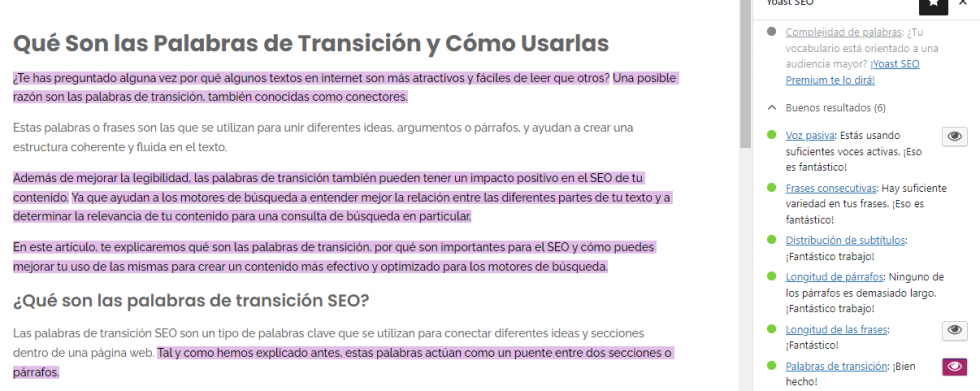 Qué Son las Palabras de Transición y Cómo Usarlas - SEO